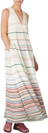 Paul Smith Femme, Robes, Multicolore, Taille: 38 FR Painted Signature Stripe Maxi Dress