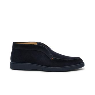 Santoni Bottes D&eacute;sert en Su&egrave;de Bleu - Homme - Chaussures - Bleu - Taille: 43 1/2 EU