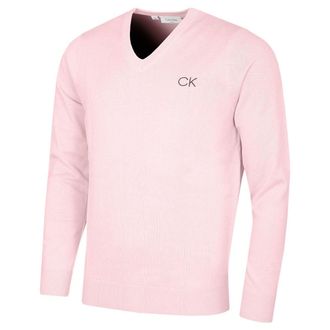 Calvin Klein Golf Herren V-Ausschnitt-Tour Sweater - Rosa - XXXXL