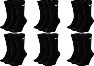 Nike Nike Everyday Lightweight Crew SX7676 Lot de 9 paires de chaussettes de tennis Blanc/noir/gris, Noir, 38-42