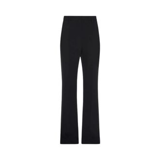 Max Mara Flared trousers in cady - Femme - Pantalons - Noir - Taille: 40 FR