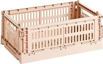 HAY Hay Transportbox Colour Crate S aus recyceltem Polypropylen in der Farbe Powder