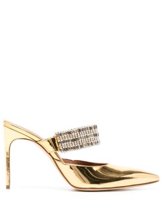 Malone Souliers mules Jolie 90 mm en cuir - Or