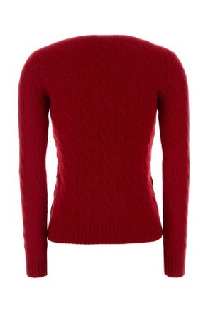 Polo Ralph Lauren Cable-Knit Wool Blend Sweater - Red