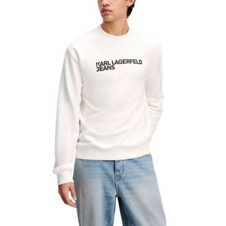 Karl Lagerfeld Logo Sweatshirt - - Sweatshirts & Hoodies - Herren - Wei&szlig; - L