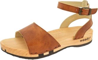 Woody Damen Jana Clog Sandale, Safor Braun, 36 EU
