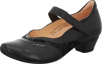 Think Baskets Aïda sans Chrome tannées durables pour Femme, Noir Combi 0000, 39.5 EU Schmal