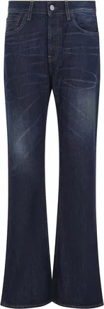Acne Studios Schlagjeans - Dunkelblau