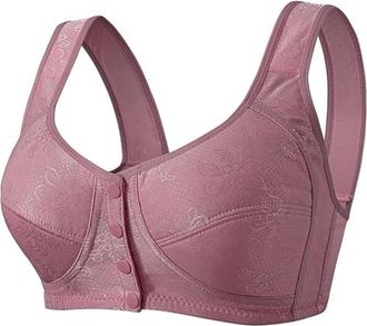 Generic Soutien-gorge boutonn&eacute; sur le devant - Sous-v&ecirc;tements de sport pour maman - Grande taille - Sans armatures - Soutien-gorge de sport pour filles, viole
