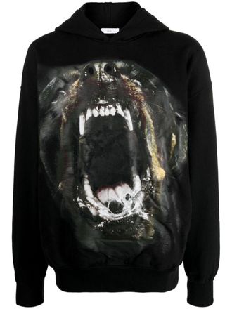 1989 STUDIO hoodie en coton &agrave; imprim&eacute; graphique - Noir