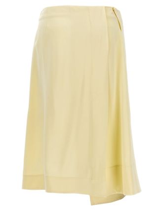 Jil Sander Satin Skirt - Cream