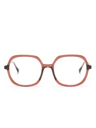 Mykita lunettes de vue Farah à monture carrée - Rouge
