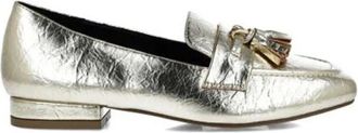 Menbur Femme, Chaussures, Jaune, Taille: 41 EU Mocassino in pelle laminata dettaglio nappina