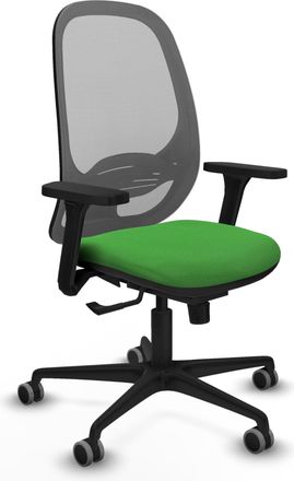 Piqueras y Crespo Cilanco Schreibtischstuhl mit 3D-Armlehnen, h&ouml;henverstellbare Lendenwirbelst&uuml;tze, ausgestattet mit 3 Positionen und Schneidschaum, Grau/Gr&uuml;n