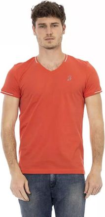 Trussardi Homme, Tops, Orange, Taille: XL Action Cotton T-Shirt