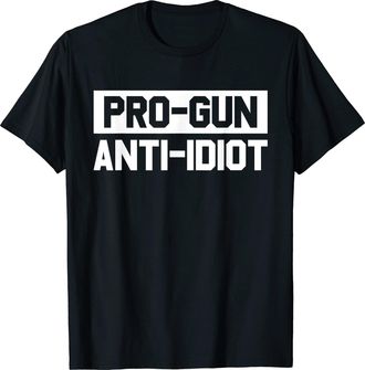 The Salty Veteran Pro Gun Anti Idiot Herren Pro Gun Anti Idiot T-Shirt