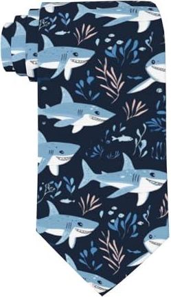 Generic Requins De Dessin Animé Cravates Hommes Décontractée Cravates Élégante Cravate Homme Pour Fêtes Mariages Adultes