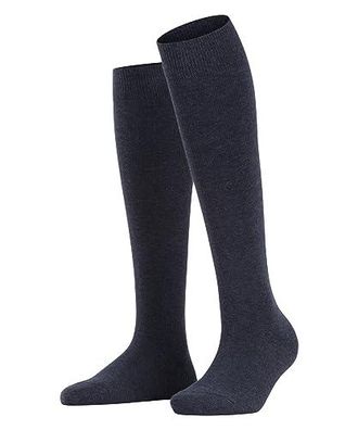 Esprit Basic Pure W Kh coton non-comprimantes 1 paire, Chaussettes longues Femme, Bleu Navy Blue Melange 6490, 35-38