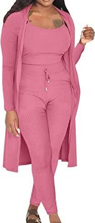 Generic Ensemble de surv&ecirc;tement pour femme - Style quotidien d&eacute;contract&eacute; - Manches longues - Haut &agrave; poches - Pantalon - Chemise - Pantalon - Ensemble de loisi