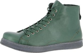 Andrea Conti Damen High Top Sneaker, Bottle/grau, 40 EU