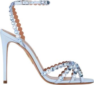 Aquazzura Femme, Chaussures, Bleu, Taille: 38 1/2 EU Tequila Sandal 105