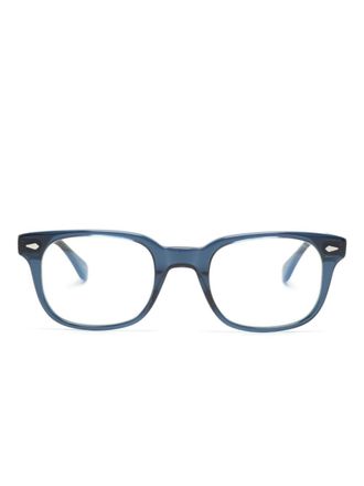 Moscot lunettes de vue Boychik &agrave; monture carr&eacute;e - Bleu