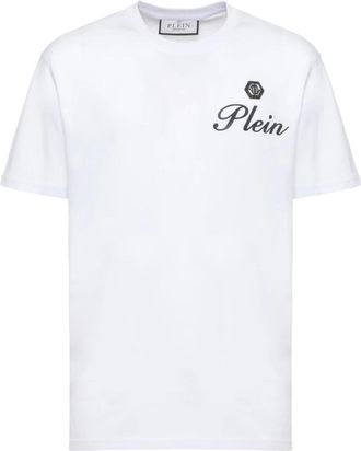 Philipp Plein Homme, Tops, Blanc, Taille: M T-Chemises