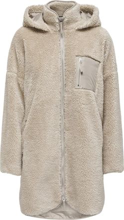 Only Damen Onlsascha Sherpa Otw Noos Jacket, Cuban Sand, XS-S EU