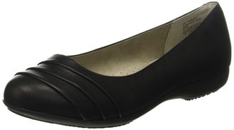 White Mountain Damen Clara Ballerinas, Schwarz brüniert glatt, 38.5 EU Weit