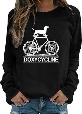 Generic Sweatshirts pour femmes UK Sweat &agrave; imprim&eacute; graphique Royaume-Uni Haut surdimensionn&eacute; Col rond Manches longues Automne Hiver D&eacute;contract&eacute; Confortable Au