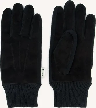 Faguo Gants cuir de porc noir