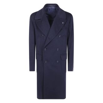 Tagliatore Homme, Manteaux, Bleu, Taille: XL Double-Breasted Manteaux