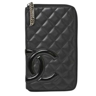 Chanel Portefeuille long (bi-pli) Pre-owned - Femme - Pre-owned - Noir - Taille: ONE Size