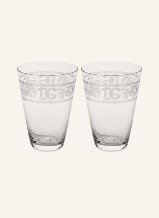 Dolce & Gabbana Dolce & Gabbana Casa 2er-Set Trinkgl&auml;ser weiss