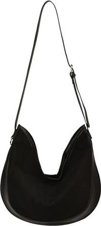 Generic Sac &agrave; bandouli&egrave;re Crescent Bag couleur unie en cuir PU sac &agrave; bandouli&egrave;re d&eacute;contract&eacute; l&eacute;ger pour femme, travail, shopping et utilisation quotidienne, N