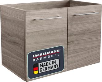 Fackelmann Waschtischunterschrank Lima/Badschrank mit Soft-Close-System/Maße (B x H x T): ca. 60 x 42 x 35 cm/hochwertiger Badezimmerschrank/Korpus: Braun/Front: