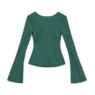 Ganni Femme, Blouses et Chemises, Vert, Taille: 40 FR Chemises Ganni