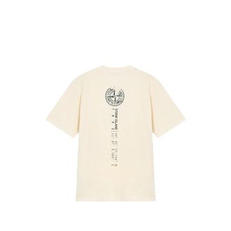 Stone Island Logo Print Cotton T-Shirt - White