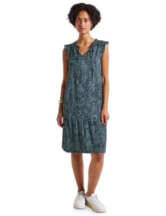 Street One 1408780 Robe Tunique à Motifs, Bleu foncé, 44 Femmes