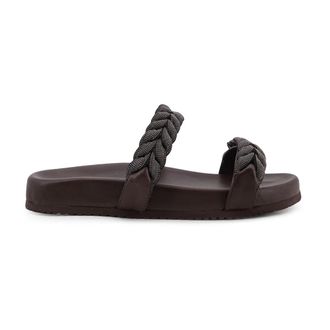 Brunello Cucinelli Ledersandalen mit edlen geflochtenen Riemen - - Shoes - Damen - Braun - 36 EU