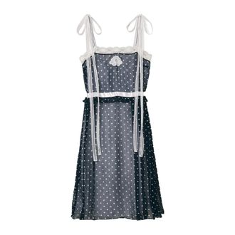 Marc Jacobs Femme, Robes, Bleu, Taille: 36 FR Ribbon Strap Chiffon Dress