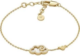 Emporio Armani Bracelet à éléments en laiton, doré, pour femme, EGS3061710