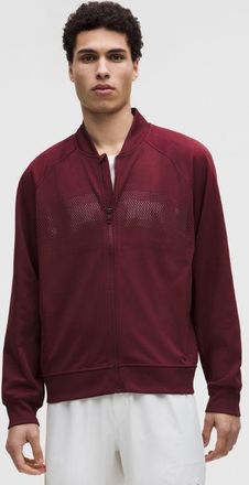 lululemon Mens Engineered Knit Mesh Tennis Jacket pour Hommes - Burgundy - Taille 2XL