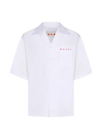 Marni Chemise bowling en coton &agrave; manches courtes Marni