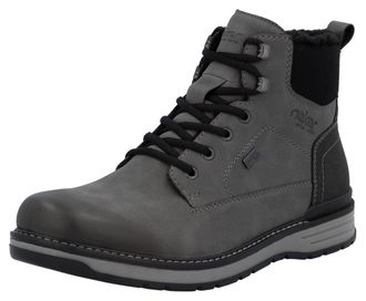 Rieker Winterboots RIEKER, Herren, Gr. 41, dunkelgrau, schwarz, Lederimitat, Schuhe Schnürboots, Winterstiefelette, Schnürboots mit wasserabweisender riekerT