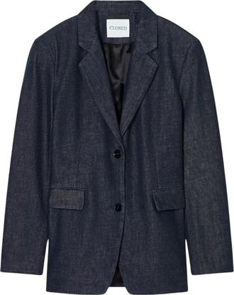 Closed Femme, Vestes, Bleu, Taille: 36 FR Lola Denim-Blazer