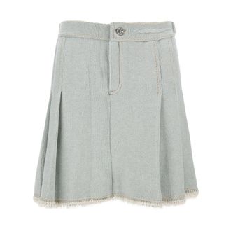 Barrie Faltenrock - - Skirts - Damen - Blau - M