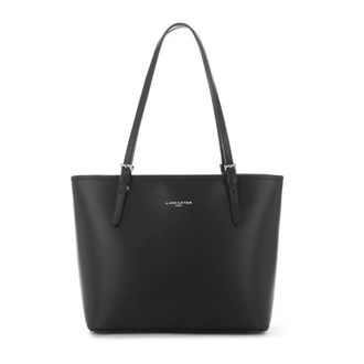 Lancaster Glatter Shopper Schwarz Rei&szlig;verschluss - - Bags - Damen - Schwarzk - ONE SIZE