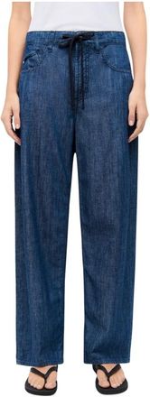 Cambio Femme, Pantalons, Bleu, Taille: 34 FR HolgadosPantalones Jeans Jambe Large