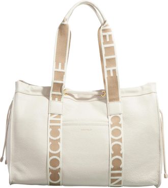 Coccinelle Shopper - Coccinelle 2Day Signature - Gr. unisize - in Creme - f&uuml;r Damen